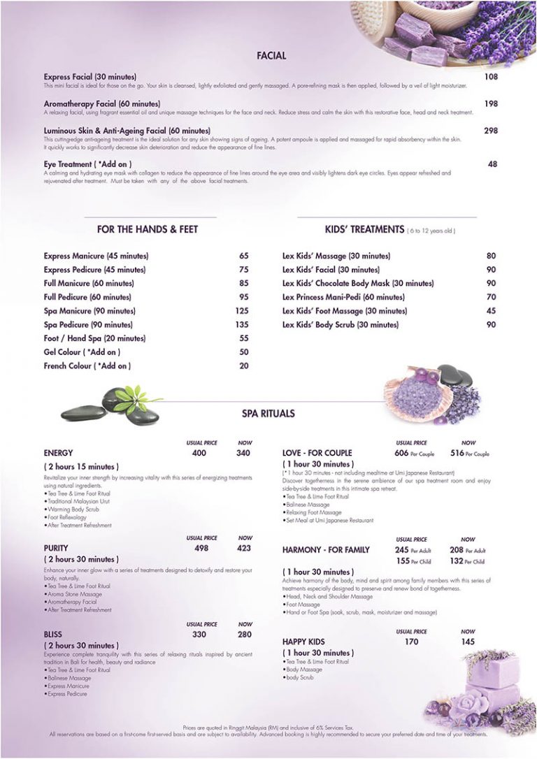 [LIFESTYLE] BE PAMPERED AT LEXSPA @ LEXIS SUITES PENANG – Makan Trek